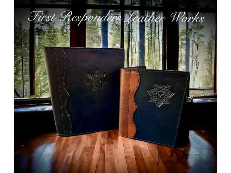 Custom Leather Portfolio Covers – First Responders Leather Works
