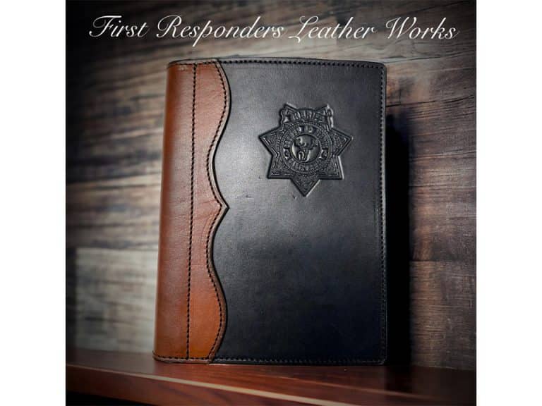 Custom Leather Portfolio Covers – First Responders Leather Works